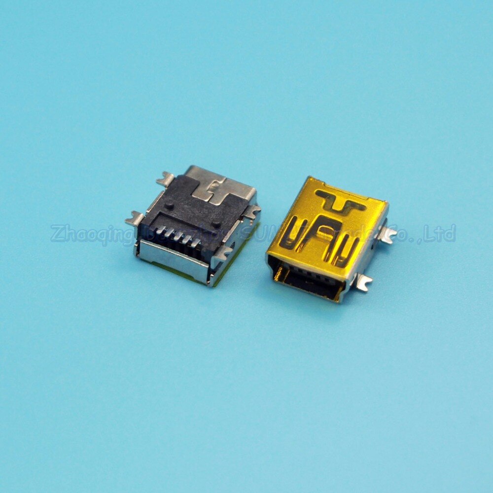 50 stks 5pin 4 SMT Mini USB vrouwelijke connector ... – Vicedeal