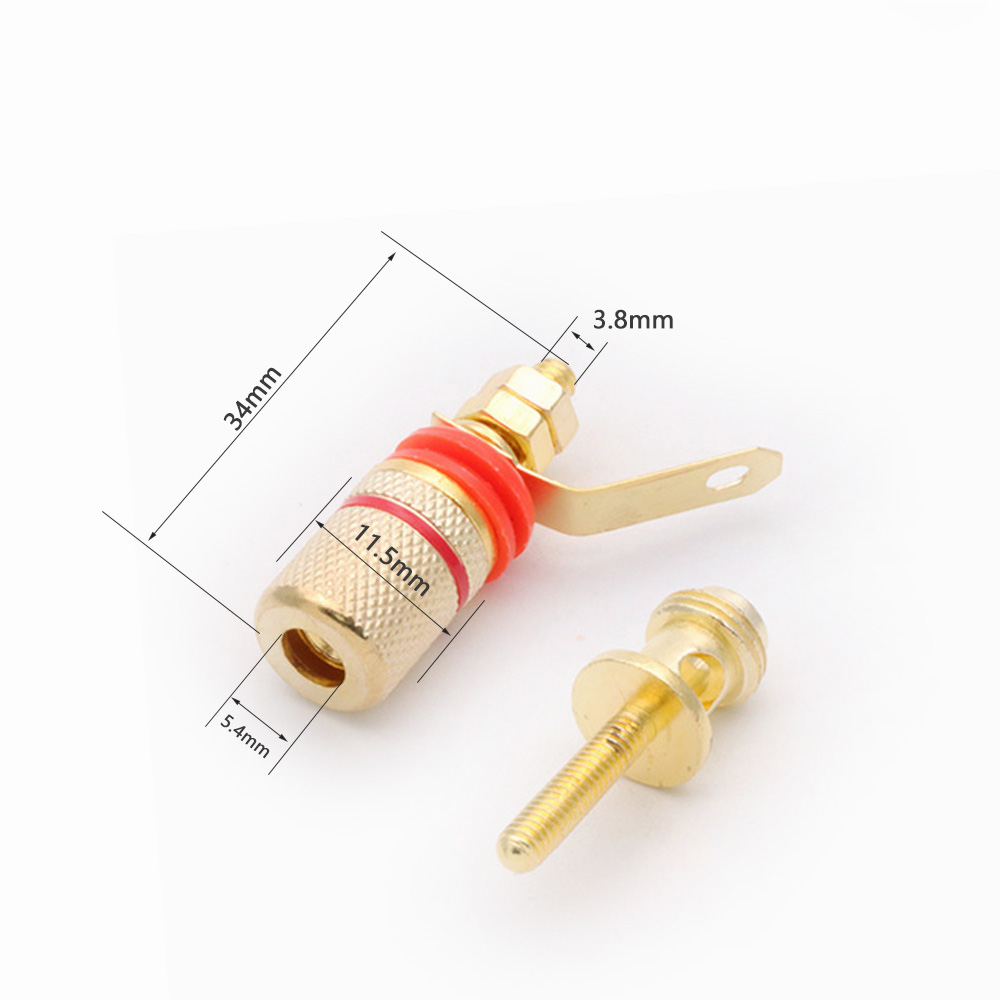 1pair Gold Plated Amplifier Speaker Binding Post H... – Vicedeal