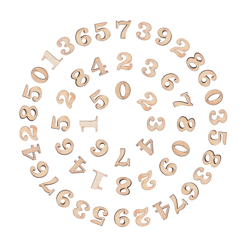 50pcs Mixed Number Wood Craft for Cardmaking DIY A... – Grandado