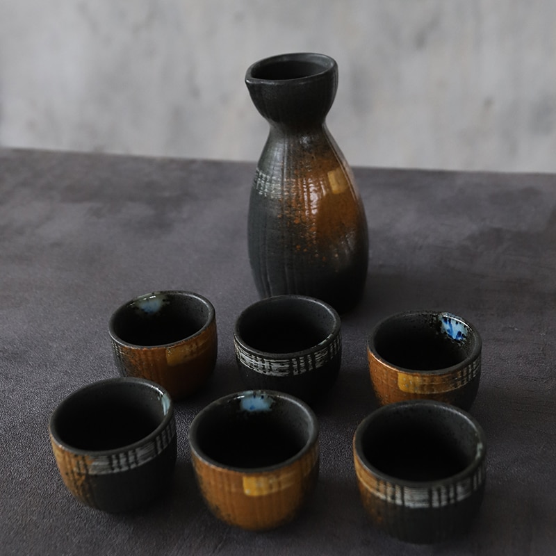 LUWU-Vintage Japanese ceramic wine set household w... – Grandado