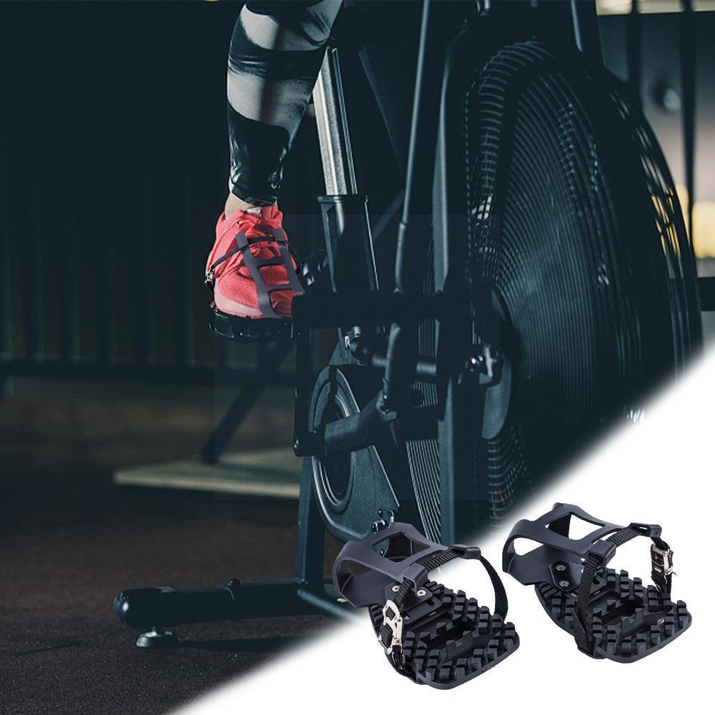 Bike Pedals With Toe Clip Cages And Straps, Bicycl... – Vicedeal