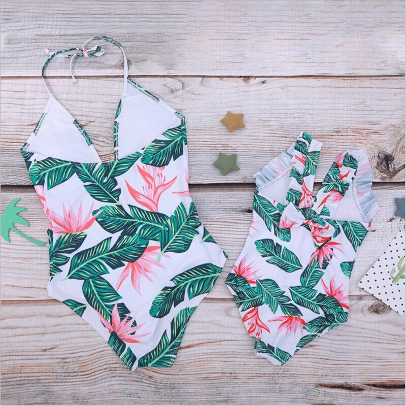 Parent-child One-piece Swimwear Mom And Daughter S... – Vicedeal