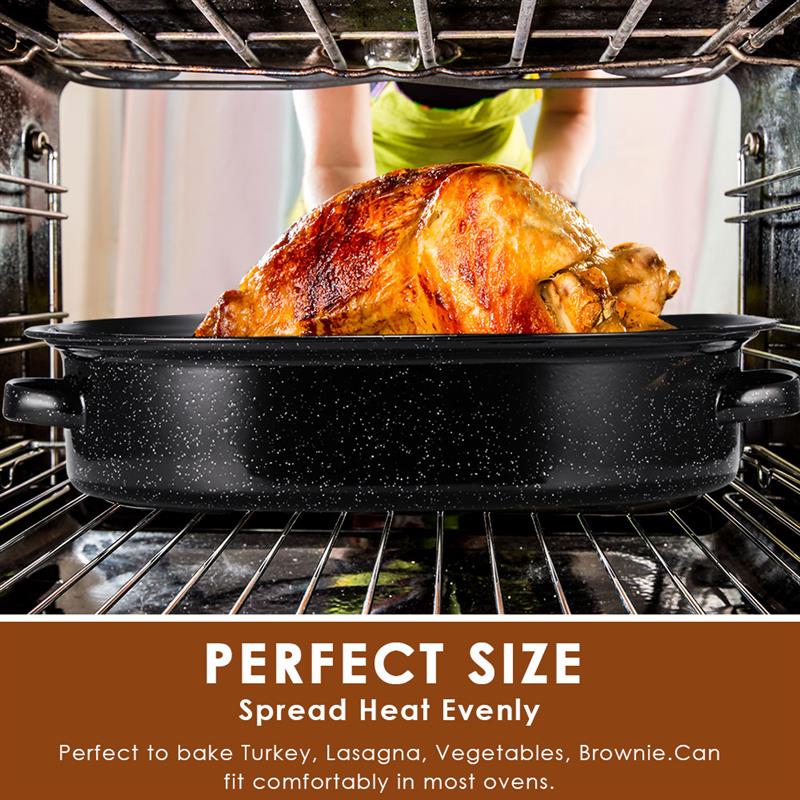1pc Kitchen Stainless Steel Roasting Dish Nonstick... – Vicedeal