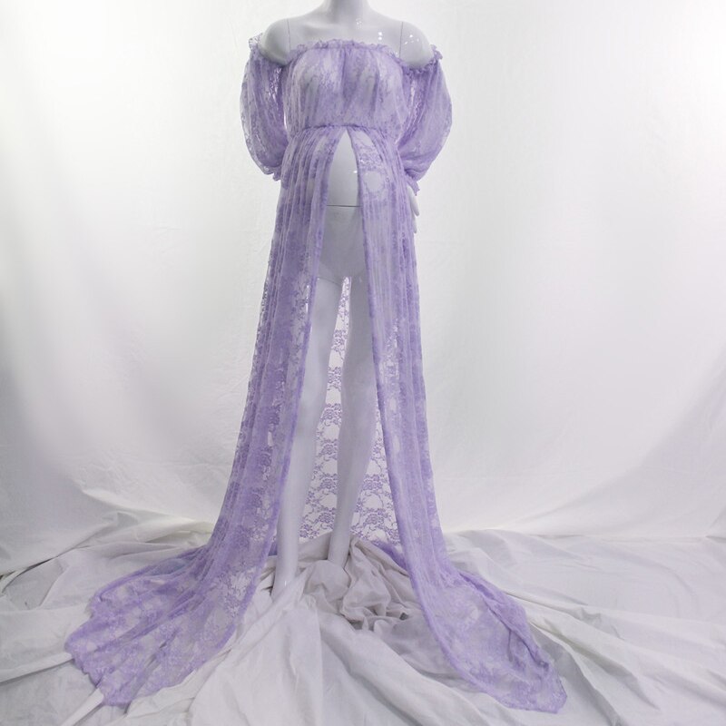 Maternity Dresses For Photo Shoot Unique Lace Flor... – Grandado