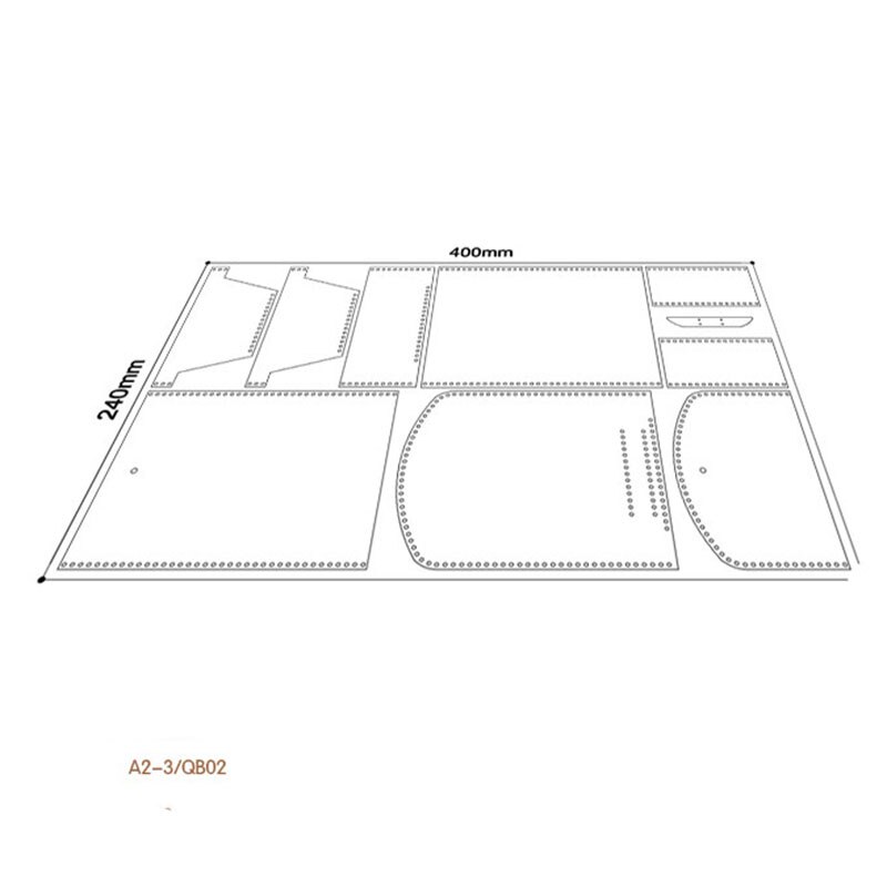1Set Diy Pvc Template Clutch Bag Folding Wallet Le... – Vicedeal