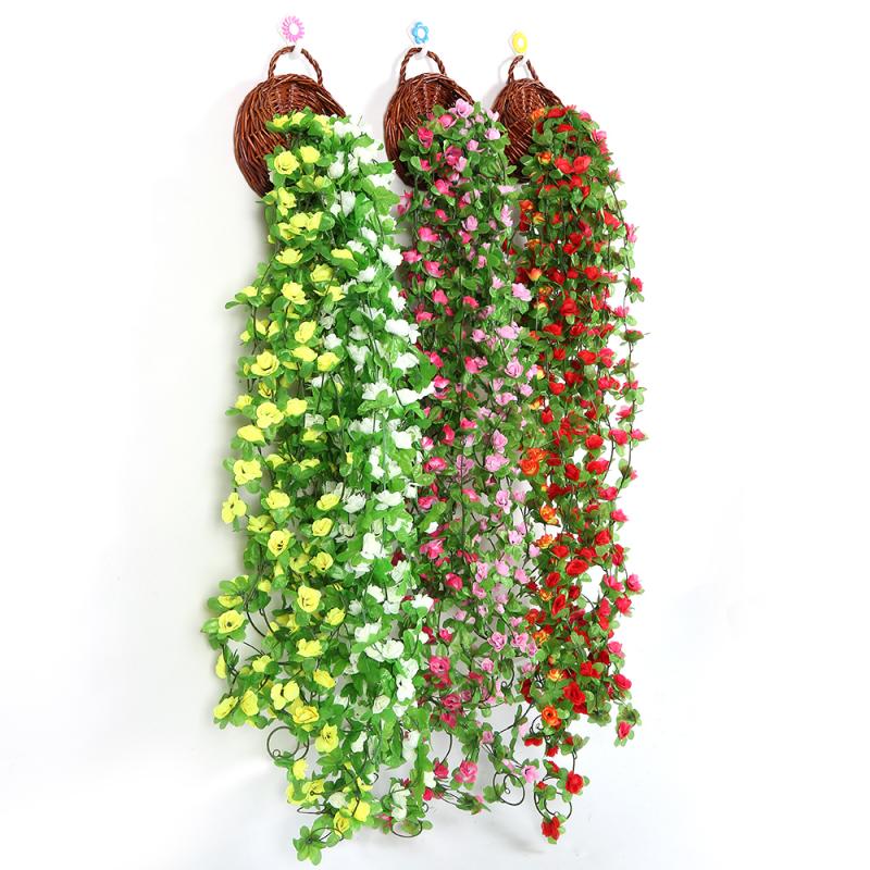 Artificial Flower Vine Leaf Flower String Artifici... – Grandado
