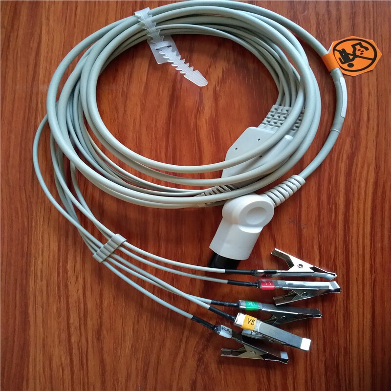 mindray One-piece 5 Lead ECG Cable 6pin Reusable A... – Vicedeal