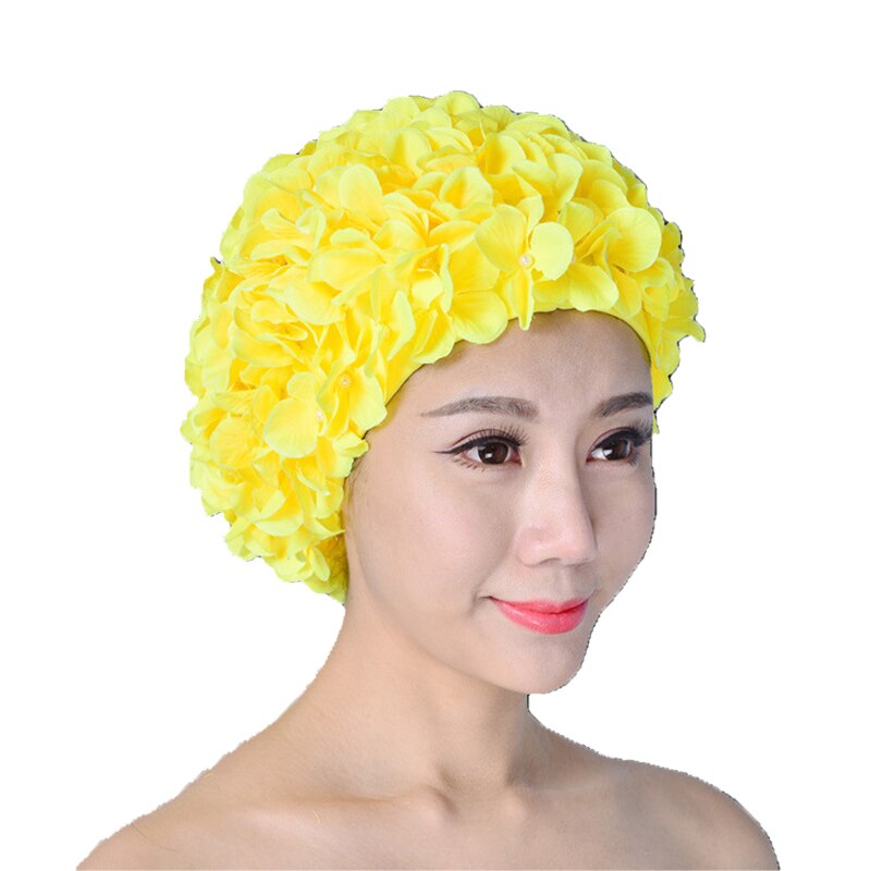 Swimming Caps Petal Women Long Hair Waterproof Swi... – Grandado