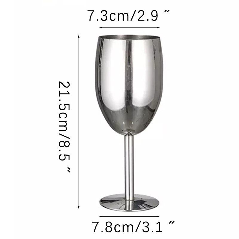 Delicate Goblet Wine Glass 304 Stainless Steel Jui... – Grandado