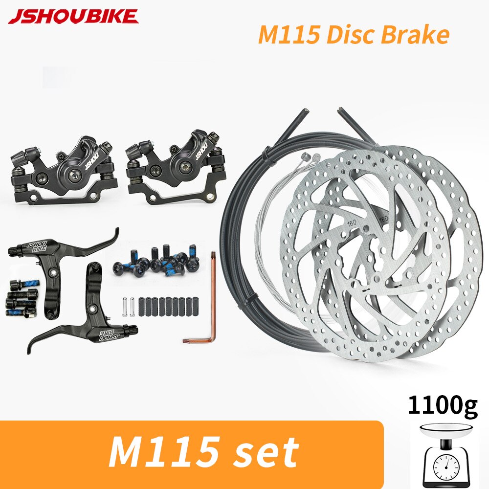 JSHOUBIKE M115 Mountain Bike Line Pull Flat Mount ... – Grandado