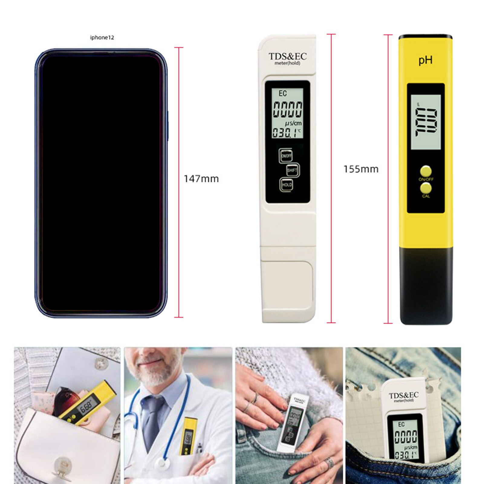 PH Meter Digital PH Acidometer Water Detector PH V... – Vicedeal