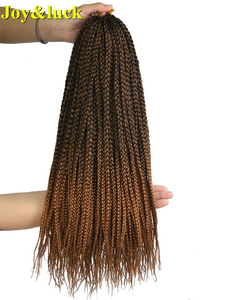 Joy&luck 22 inch Long Box Braids Synthetic Crochet... – Grandado