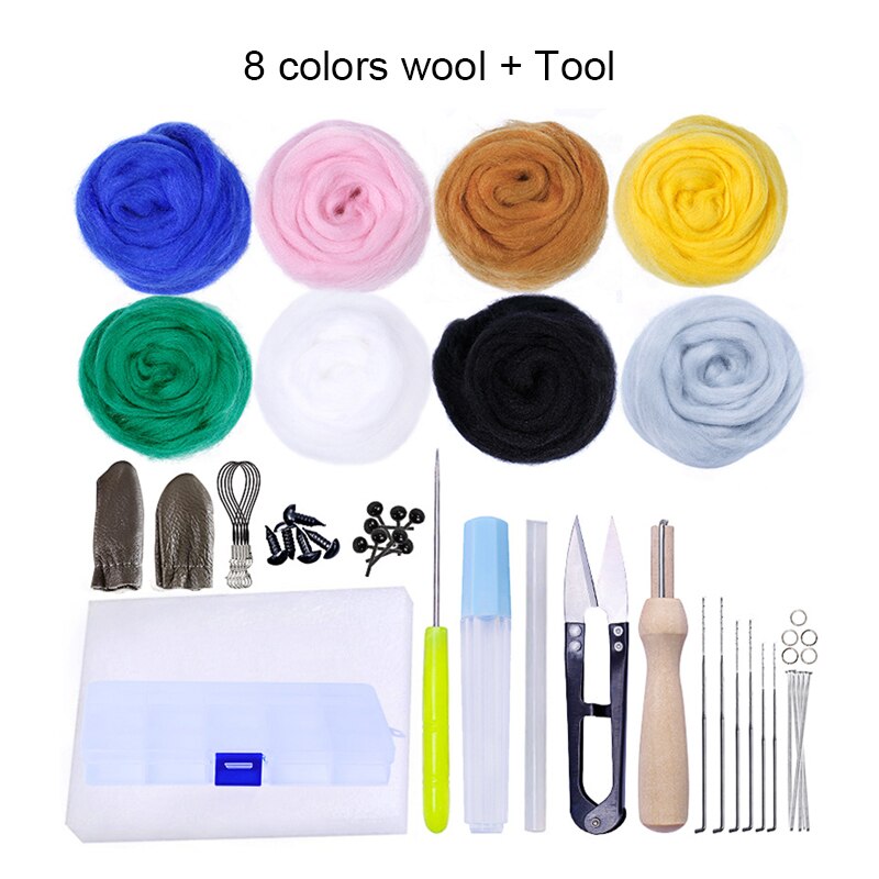 8/36 Colors 3g Wool Felt Craft Kit Needle Felting ... – Vicedeal
