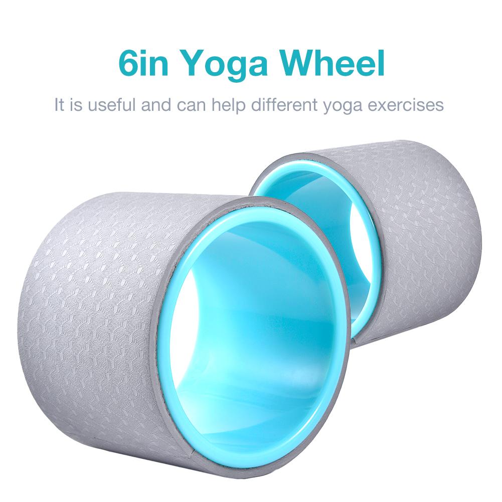 6in Yoga Wheel Massage Wheel Back Stretch Roller F... – Grandado