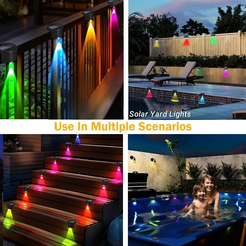 Solar Swimming Pool Side Lights Colorful Solar Lig... – Grandado