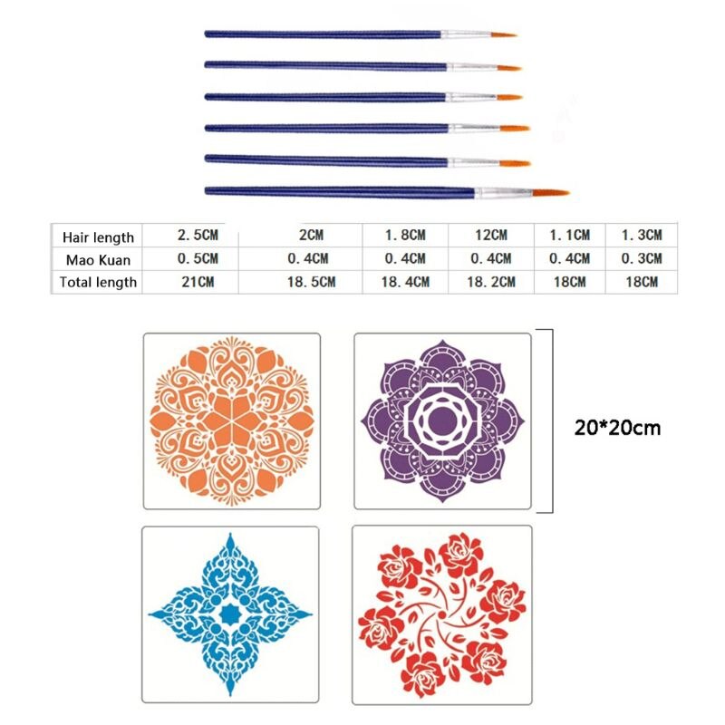 20pcs/set Mandala Dotting Drawing Pen Tools for DI... – Grandado