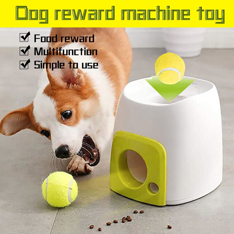 IFetch ‘n’ Treat Pet Dog Tennis Reward Machine Toy... – Grandado
