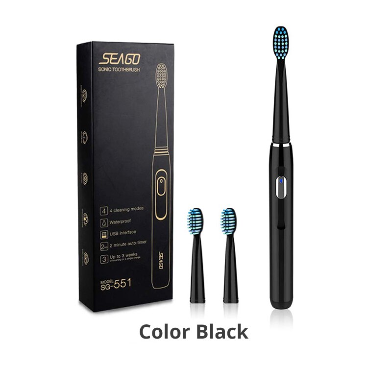 Seago Rechargeable Electric Toothbrush Sonic Elect... – Vicedeal
