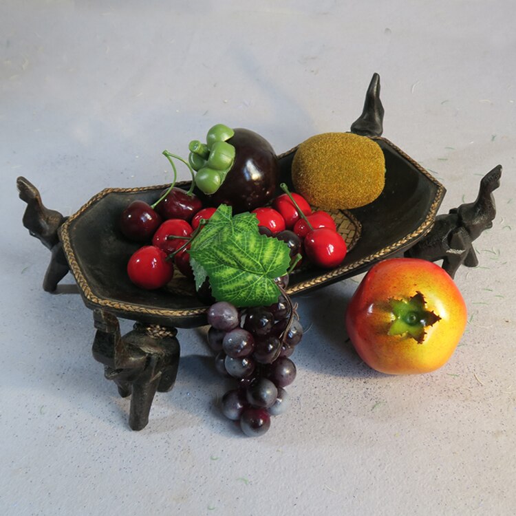 Thai Crafts Small Elephant Tray Candy Plate Fruit ... – Grandado