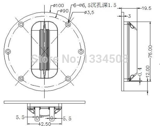 2Pices/lot planar transducer AMT ribbon tweeter ra... – Grandado