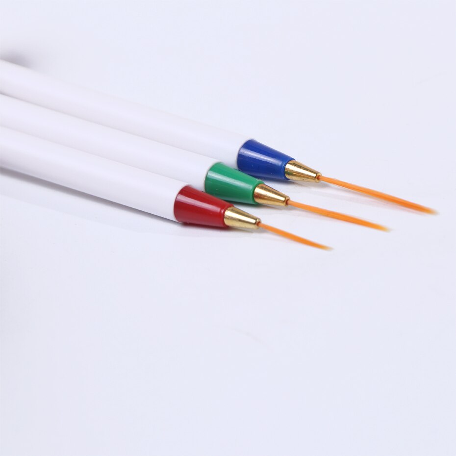 3pcs Pull Line Nail Art Brushes Pen Nylon Hair Pla... – Grandado