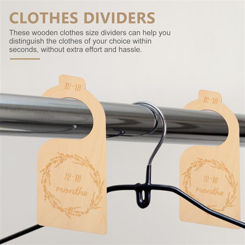 7Pcs Clothes Size Signs Wooden Appreal Signs Wardr... – Grandado