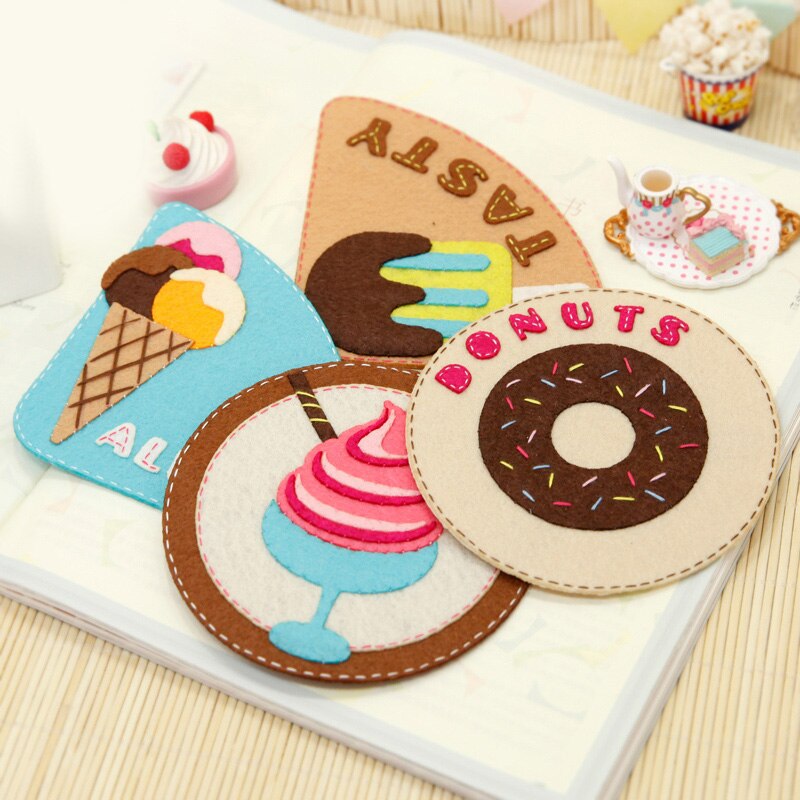 11 Styles Felt DIY Teacup mat Dining Table Place m... – Grandado