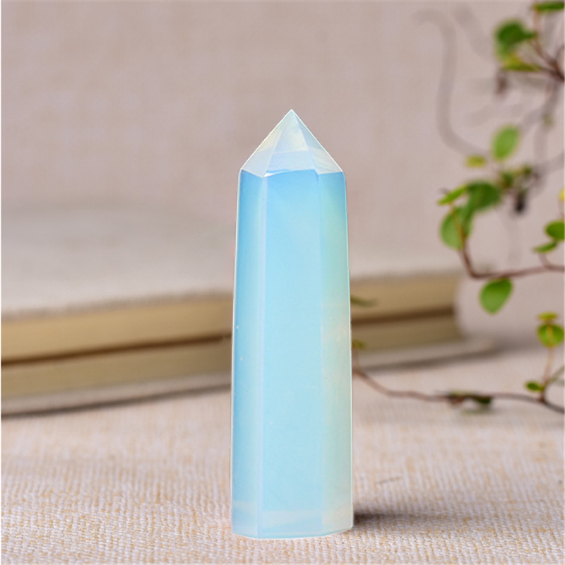 Opal Point Wand Crystal Healing Energy Stone Prism... – Vicedeal