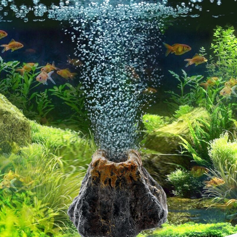 1Pcs Simulation Bubble Volcano Aquarium Decoration... – Grandado
