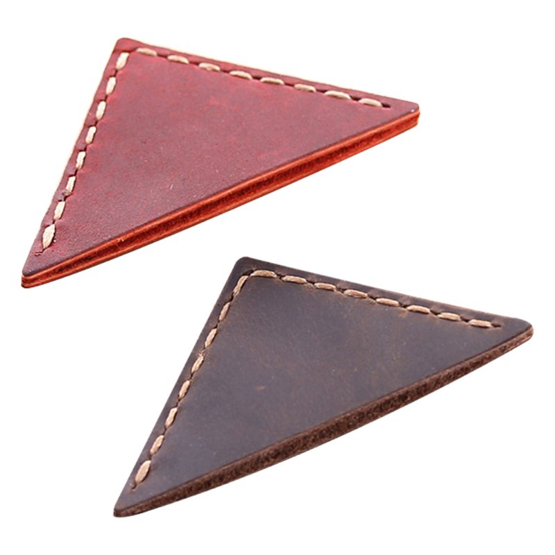 Triangle Bookmark Handcrafted Leather Reading Mark... – Grandado