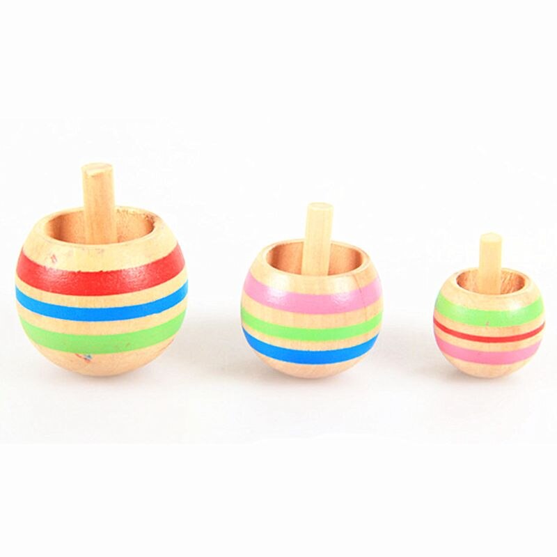 3pcs Wood Flip Over Top Spinning Magic Toy for Chi... – Grandado