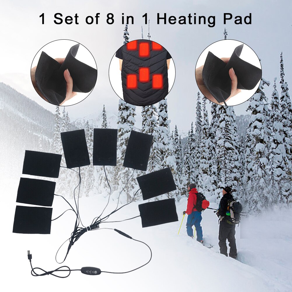 8 in 1 Clothes Heating Pad with USB Charging 5V Ca... – Grandado