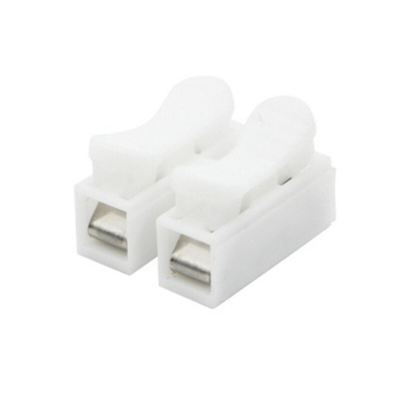20 Pcs White CH-2 Wire Connector Voltage 250V Wiri... – Grandado