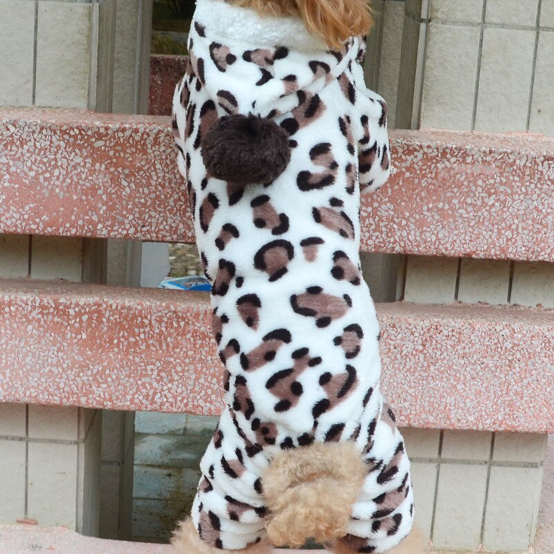 Soft Pet Dog Puppy Cat Clothes Fleece Leopard Prin... – Vicedeal