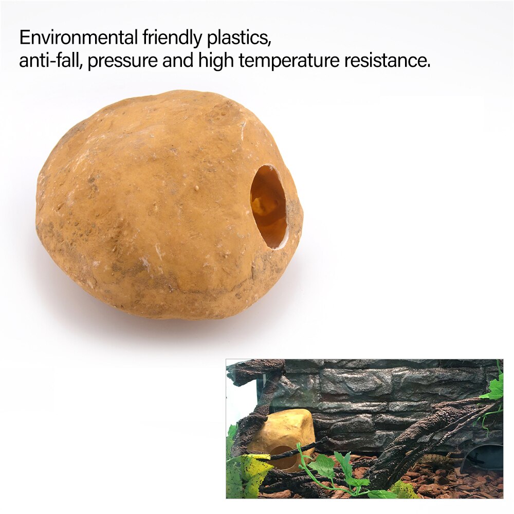 Reptile abri cache grotte Habitat pour lézards gre... – Grandado