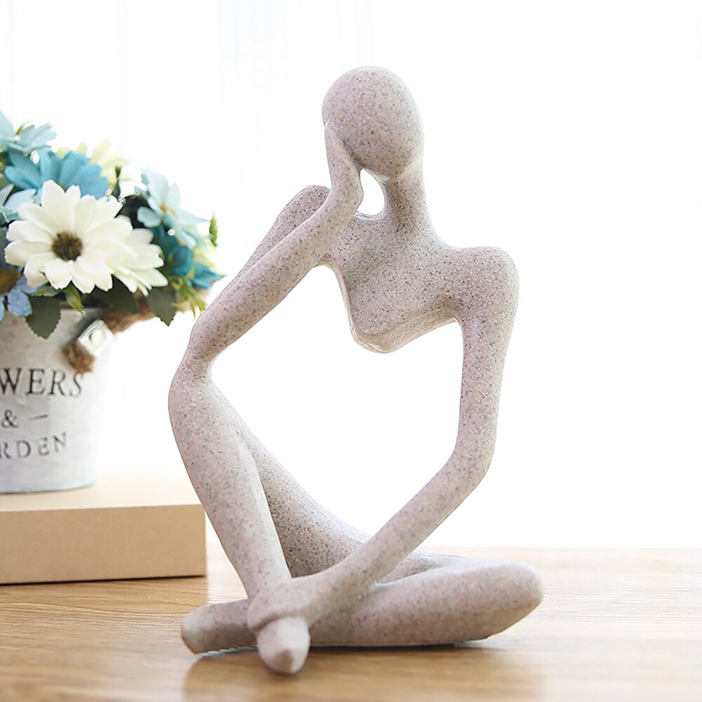 Forgetive Resin Statues Abstract Thinker People Sc... – Vicedeal