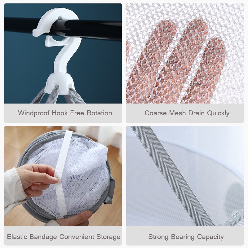 Boxi Double-layer Clothes Dryer Basket Foldable Wi... – Vicedeal