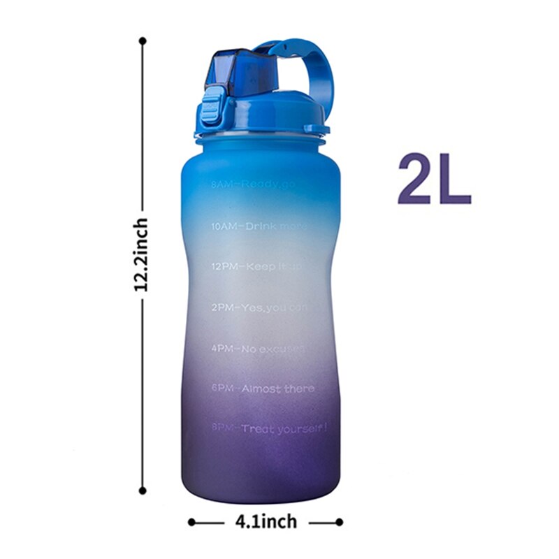 Gradient Large-Capacity Sports Water Bottle With S... – Grandado