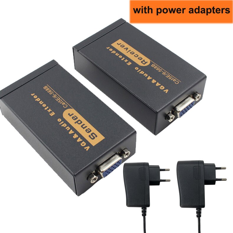 Extensor VGA de 1080P con cable de audio sobre cat... – Grandado