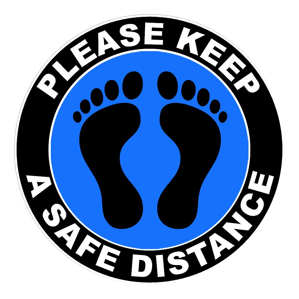 Ground Sign Stickers Isolated Label Please Keep Wa... – Vicedeal