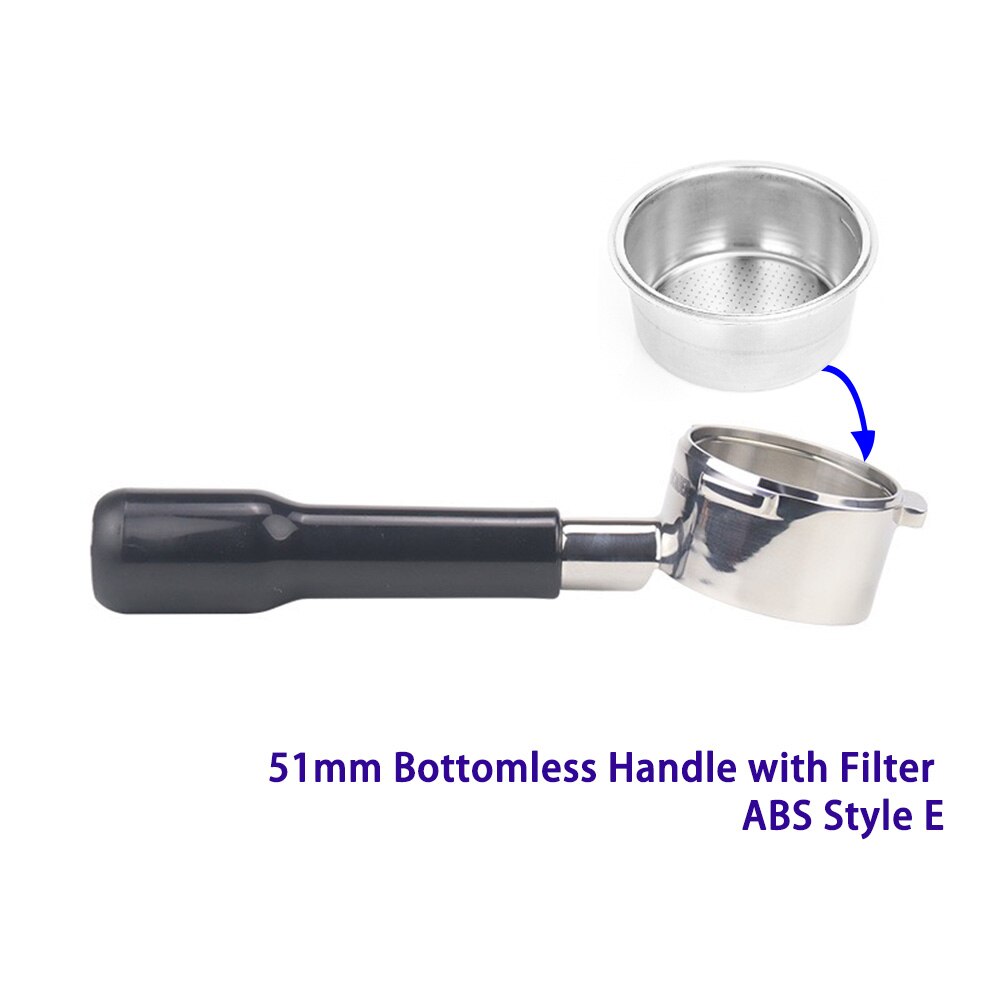 51mm Bottomless Coffee Handle with Non-Pressure Fi... – Vicedeal