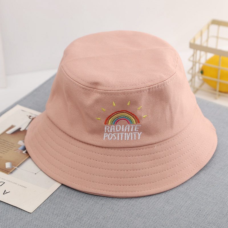Rainbow Outdoor Sun Cotton Hat Unisex Foldable Buc... – Vicedeal