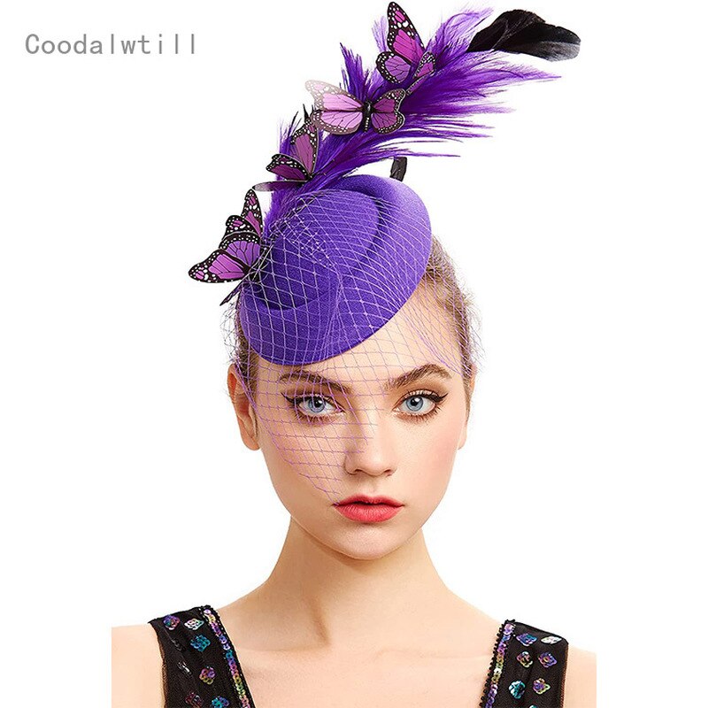 Bride Fascinator Hats For Weddings Accessories Wom... – Grandado