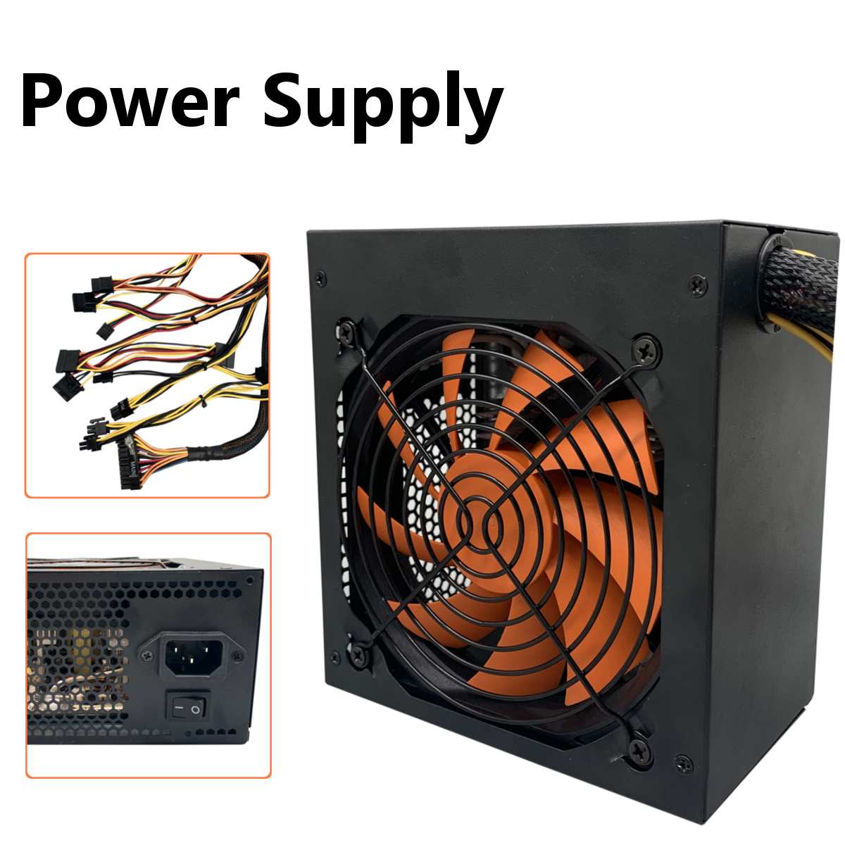 450W Power Supply110V-230V PSU PFC Silent LED Fan ... – Vicedeal