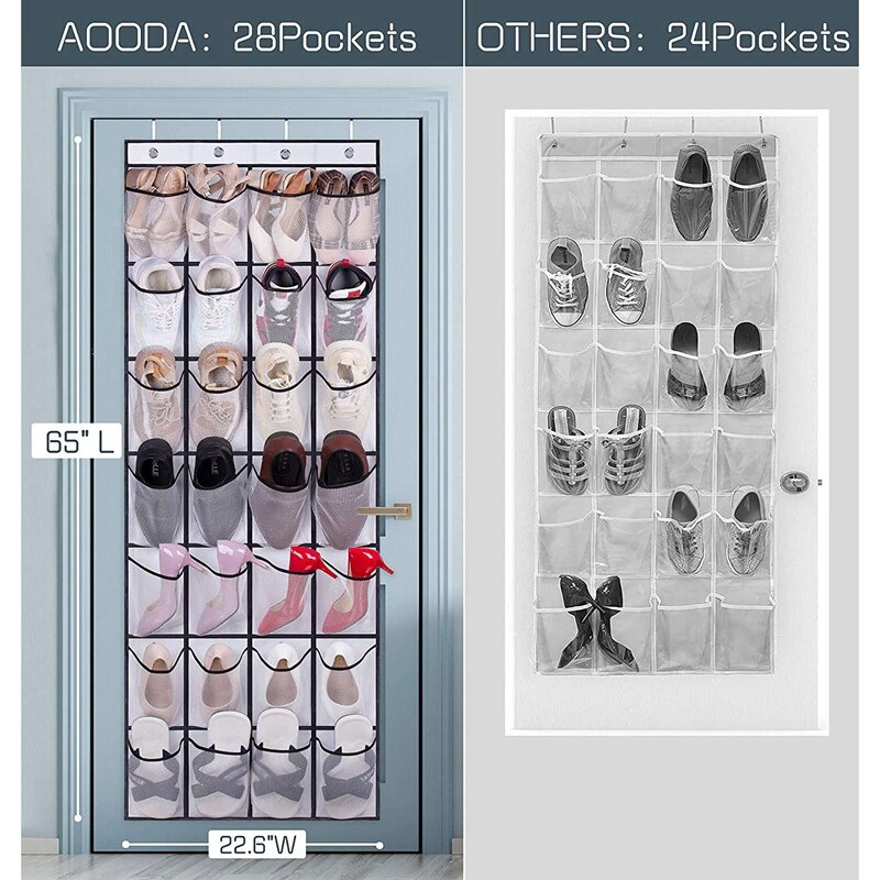 Hanging Shoe Organizer, Over The Door Shoe Organiz... – Grandado