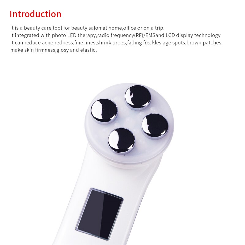 Electroporation Mesotherapy LED Photon Light Thera... – Vicedeal