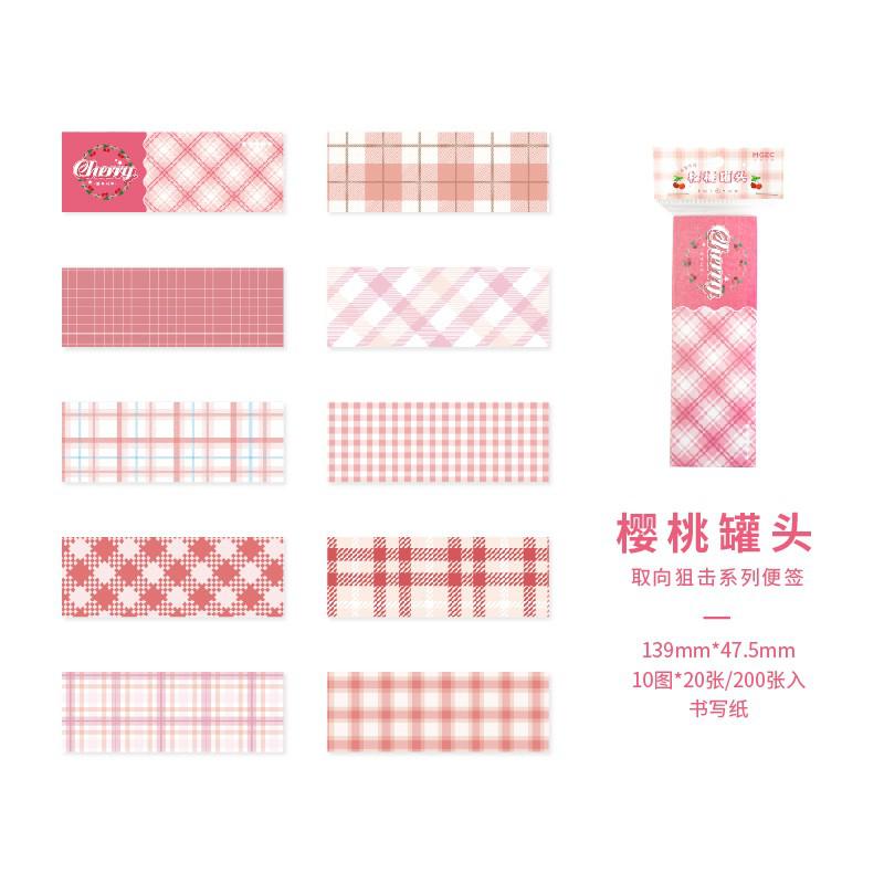 200 Pcs Grid Pattern Diy Scrapbook Paper Supplies ... – Grandado