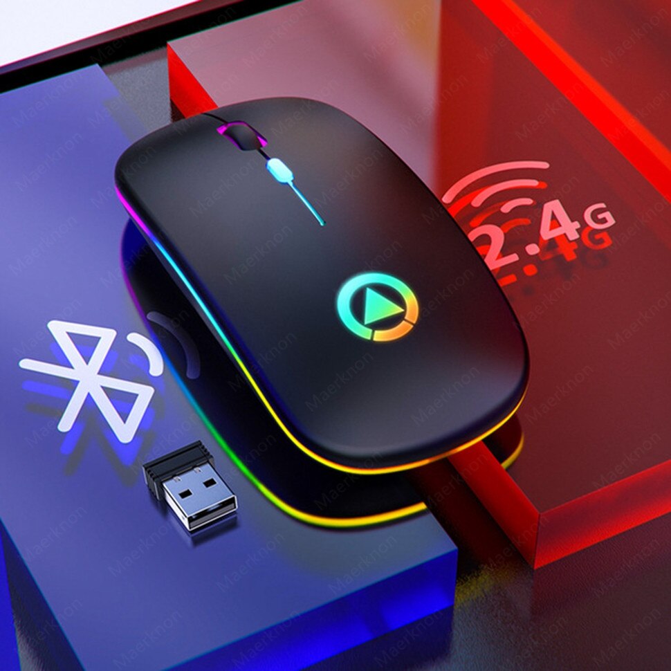 2.4G Draadloze Muis Bluetooth Oplaadbare Muis Draa... – Vicedeal