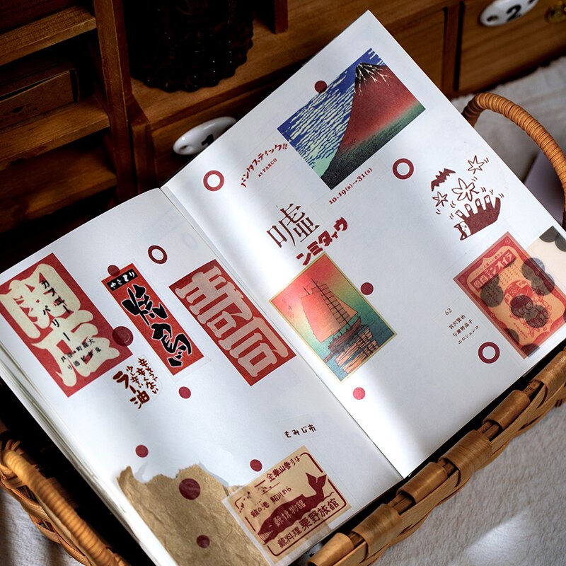 50pcs/lot Japan's scenery washi paper material pap... – Grandado