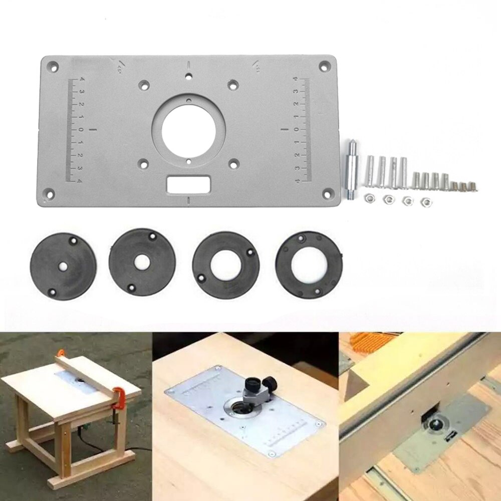 Multifunctional Aluminium Router Table Insert Plat... – Vicedeal